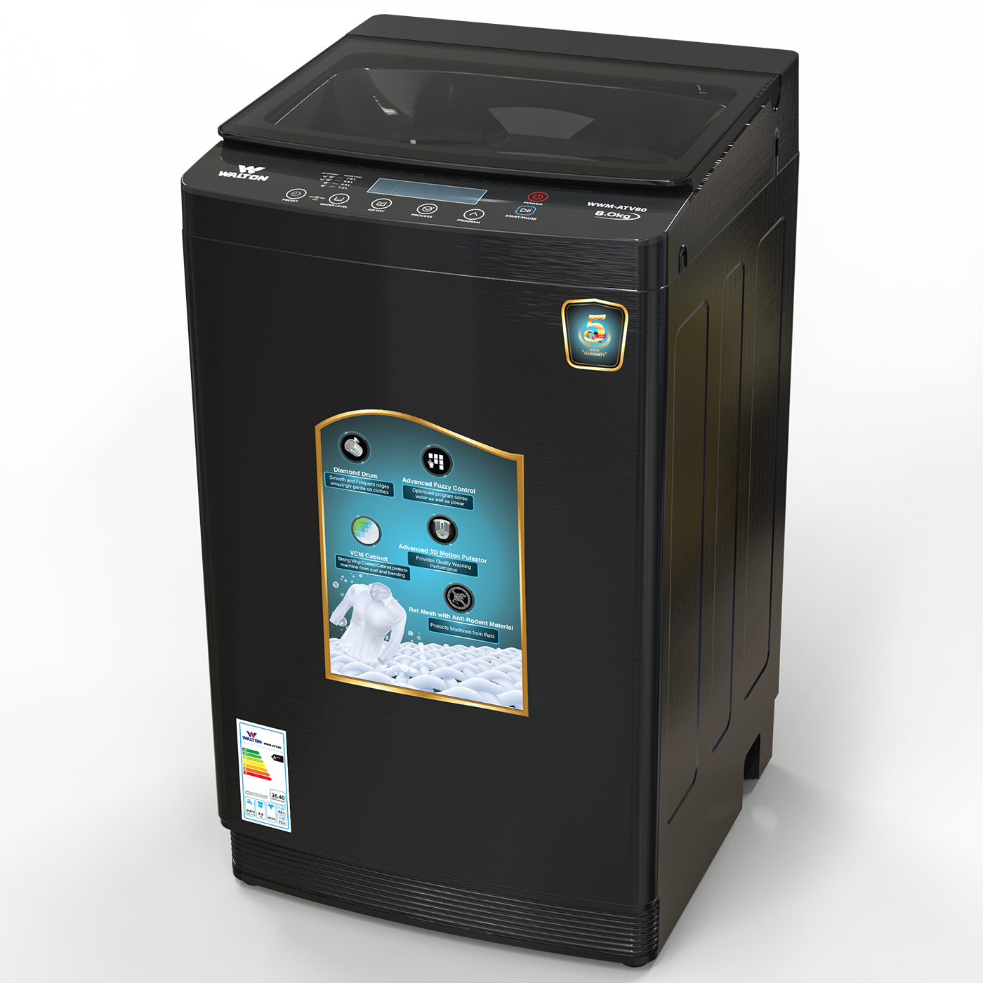 Walton Washing Machine 8kg (WWM-ATV80) - Get To Easy